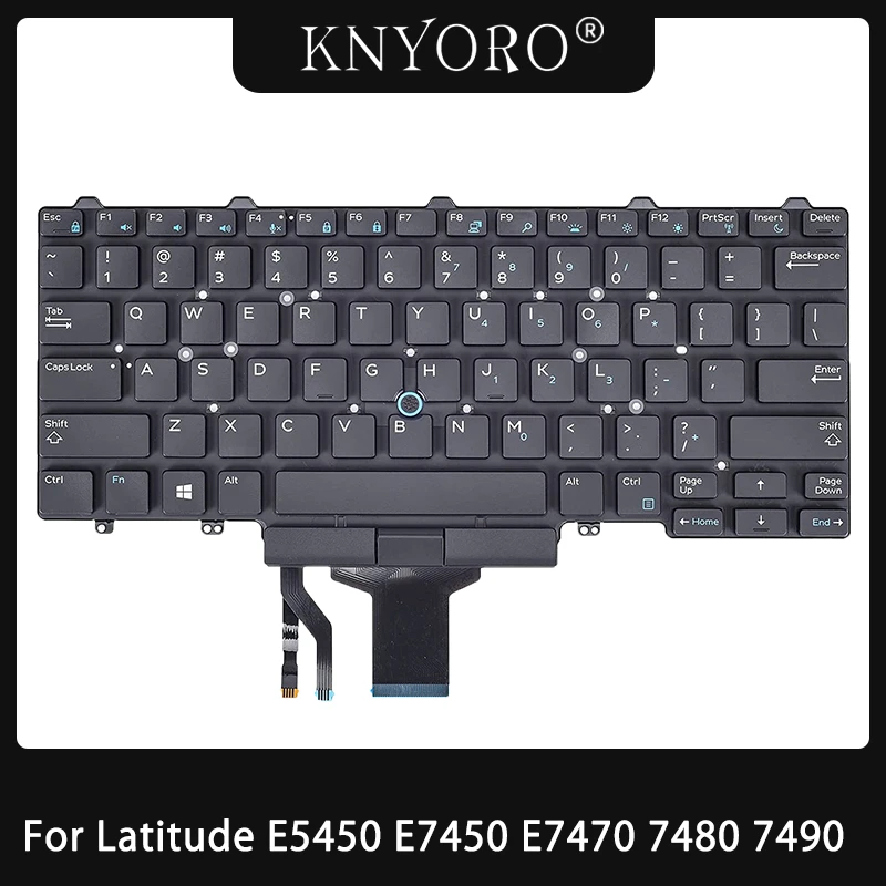 US Layout Keyboard for Dell Latitude E5450 E5470 E7450 E7470 E5480 ...