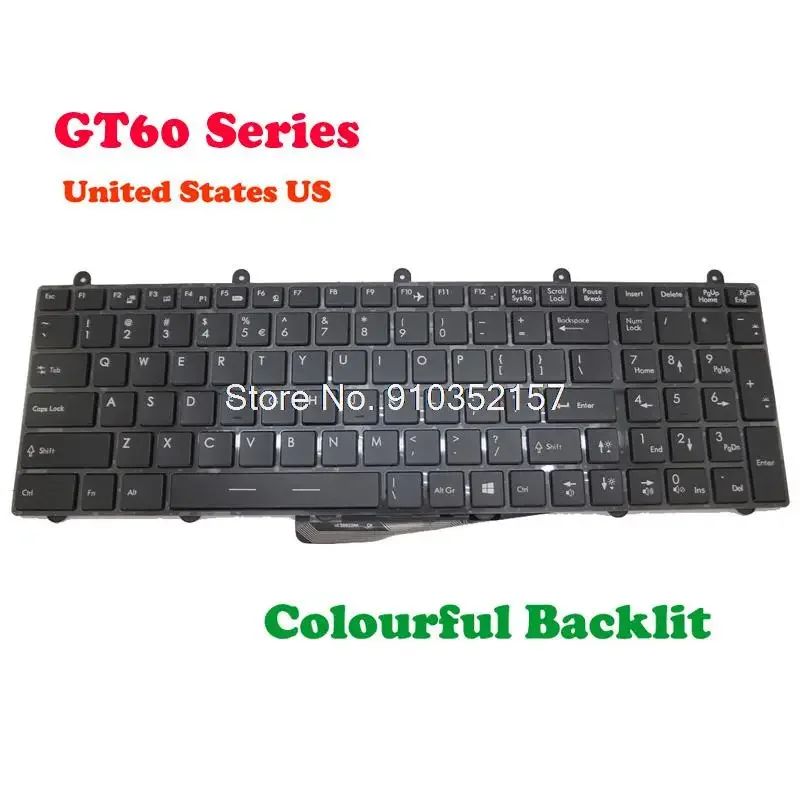 US-RGB-Backlit-Keyboard-For-MSI-GT60-GT70-V123322AK1-S1N-3EUS271-SA0 ...