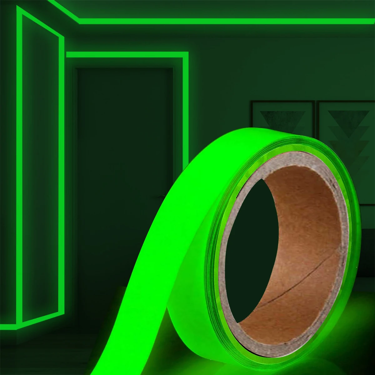 Green Luminous Tape Glow In The Dark Waterproof Self Adhesive for Night ...