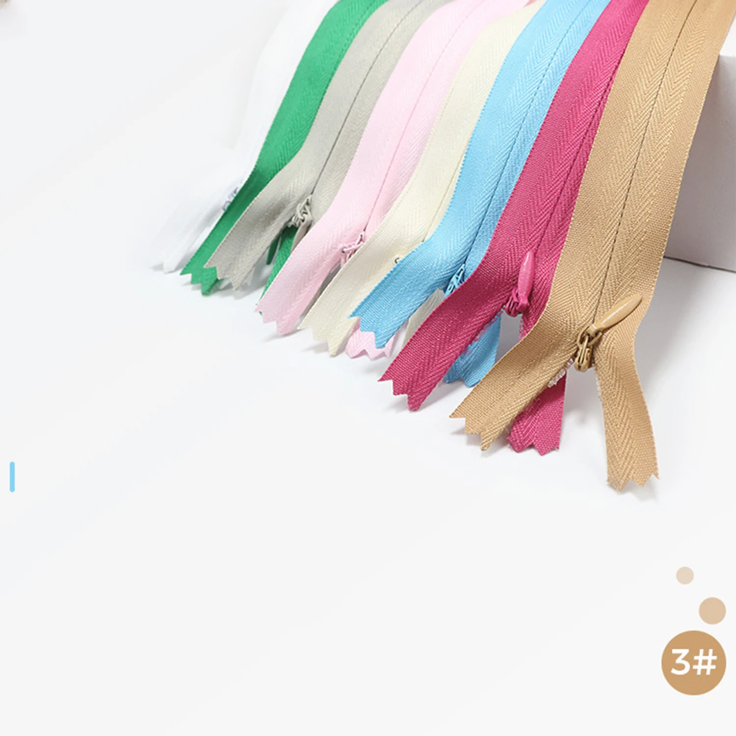 10PCS-3-Nylon-Invisible-Zipper-Wholesale-Closed-Tail-Dress-Pants-Side ...