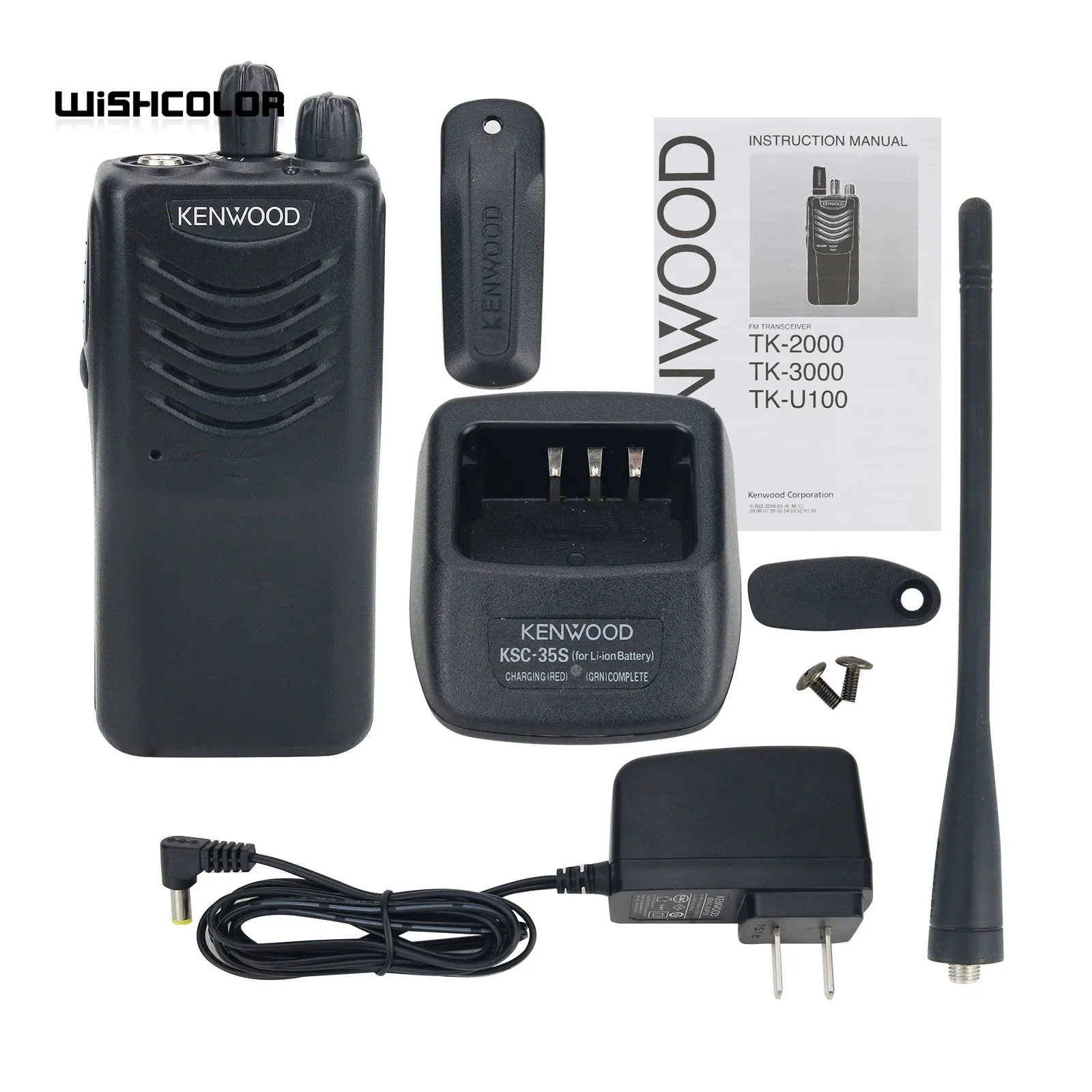 Wishclor-walkie-talkie portátil TK-3000, Radio UHF, 4W, 3-5KM, 440-480MHz, 16 canales ...