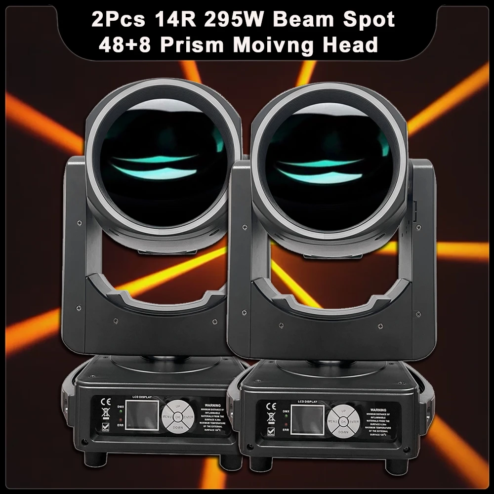 2Pcs-lot-14R-295W-Beam-Moving-Head-Light-with-Aperture-14-Gobos-14 ...