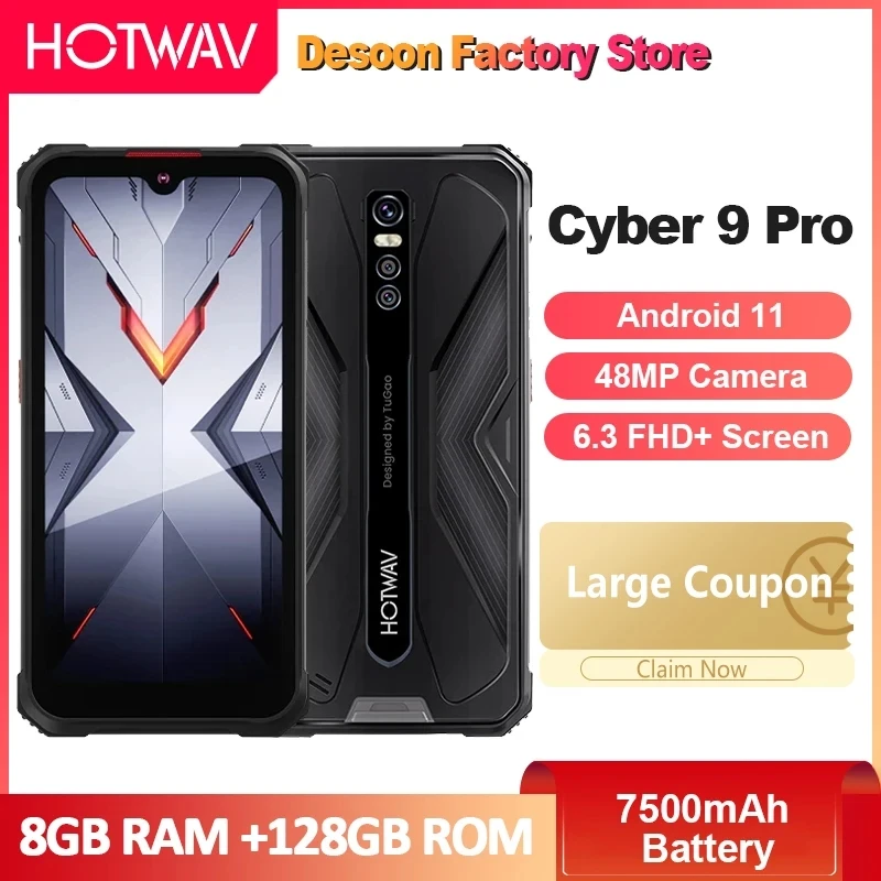 HOTWAV-Cyber-9-Pro-6-3-4G-Rugged-Smartphone-8GB-128GB-Octa-Core-Android ...