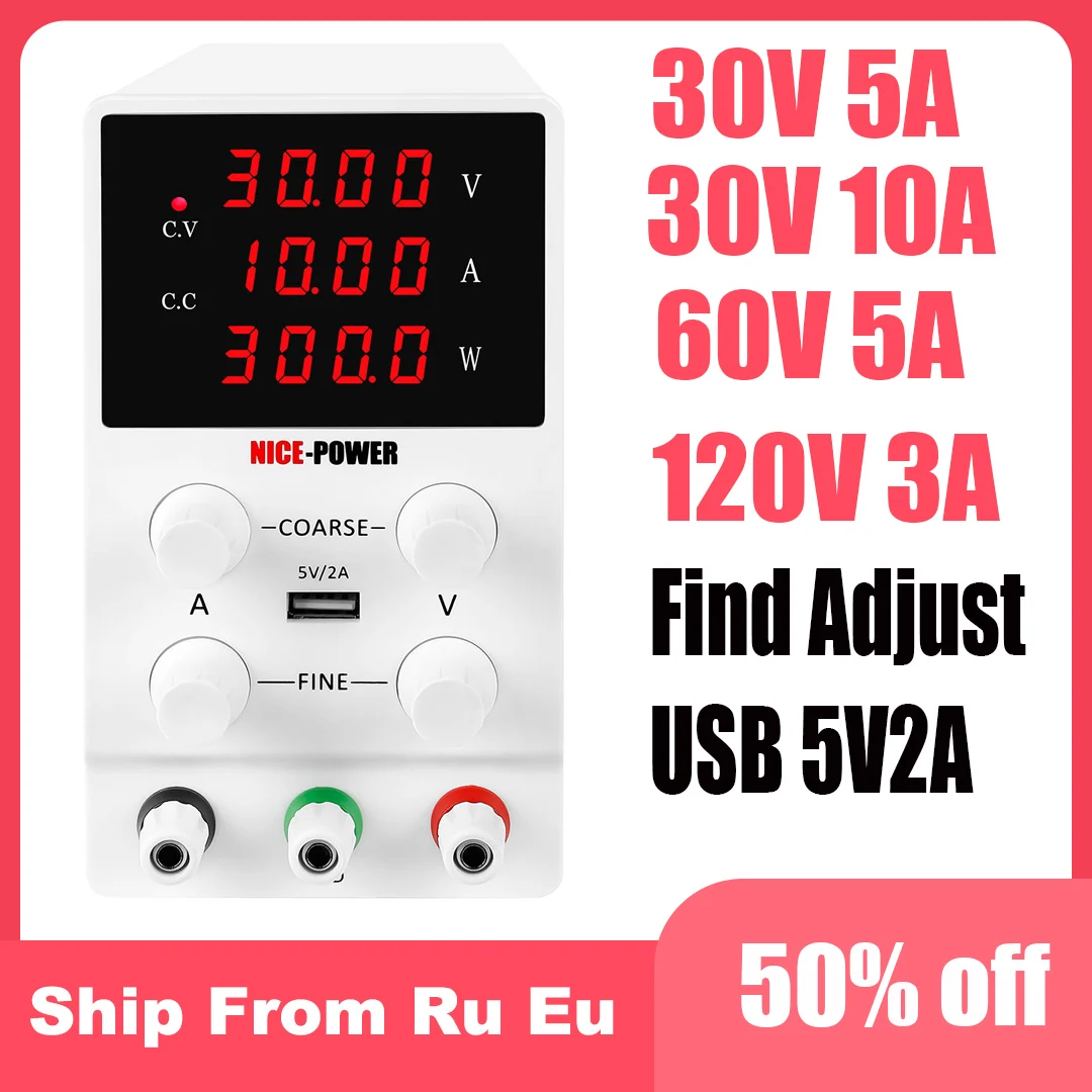 DC-Regulated-Laboratory-Power-Supply-30V-10A-5A-60V-120V-3A-USB-Lab ...