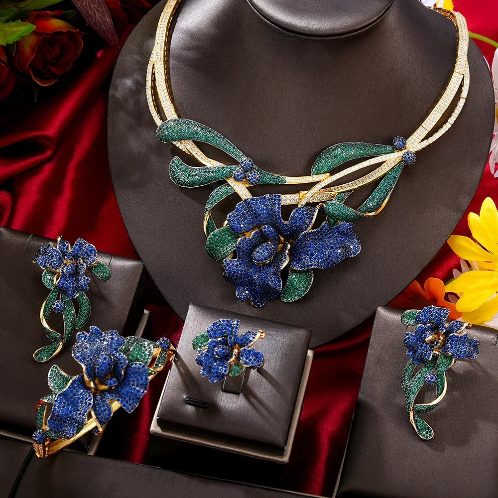 Jimbora-Original-Trendy-Shiny-4pcs-Necklace-Jewelry-Sets-For-Women ...