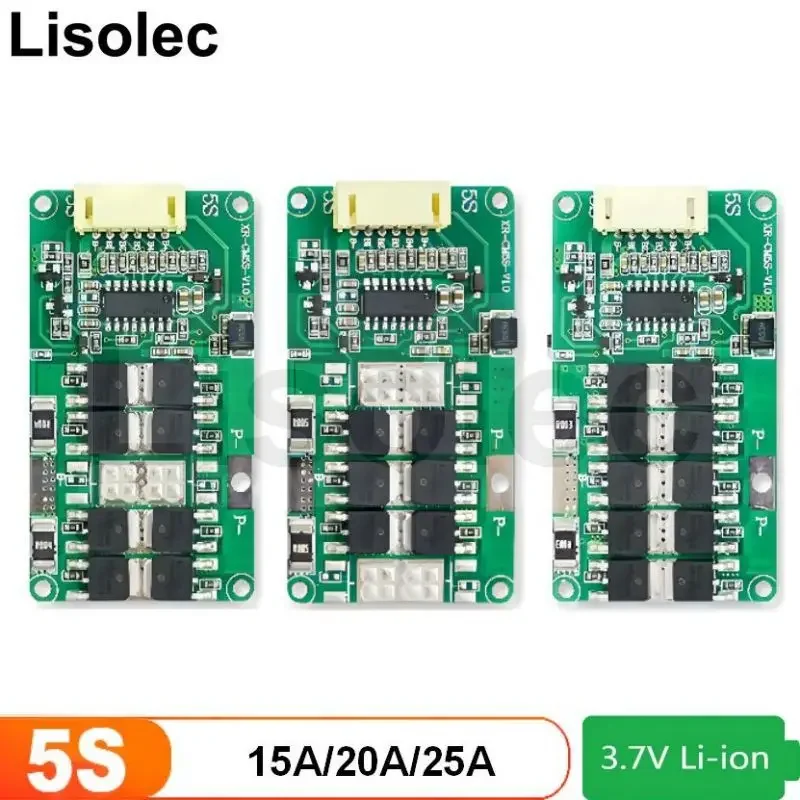 BMS 5S 18V 21V Protection Board 21700 18650 Lithium Battery 15A 20A 25A ...