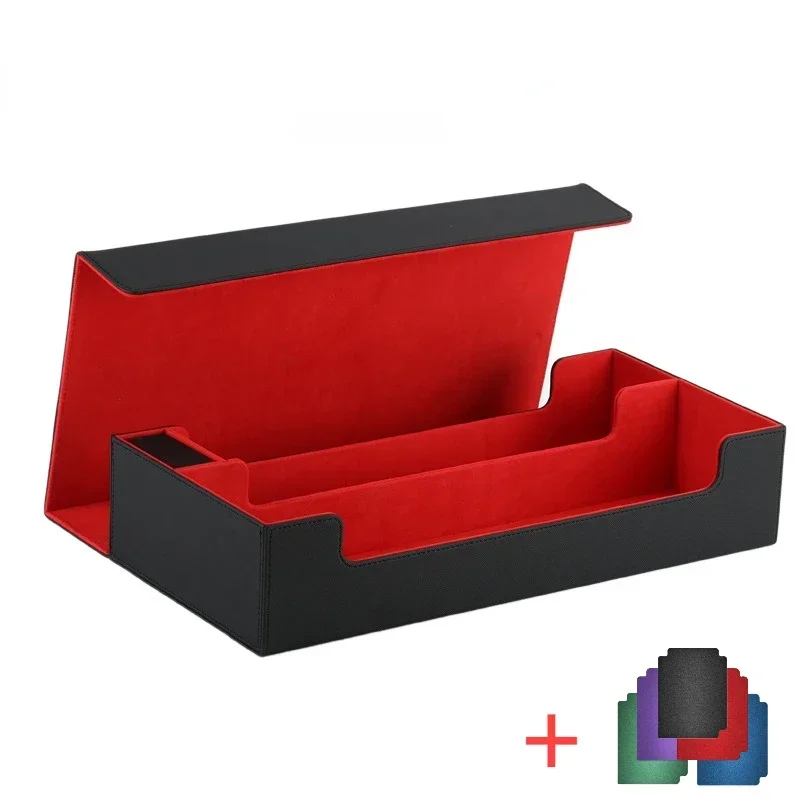 600-100-Trading-Cards-Storage-Box-PU-Leather-Commander-Card-Deck-Case ...