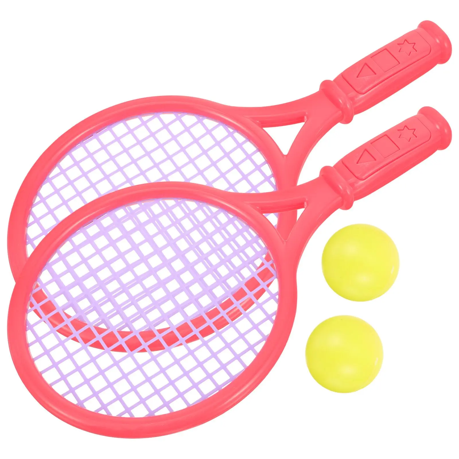 1-Pair-of-Children-s-Tennis-Racket-Kids-Plastic-Badminton-Rackets-Game ...