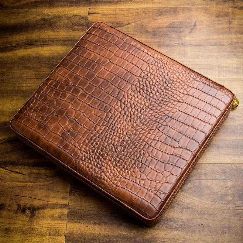 LUBINSKI-Portable-Cigar-Box-10-Pcs-Leather-Cedar-Wood-Zipper-Cigar-Box ...