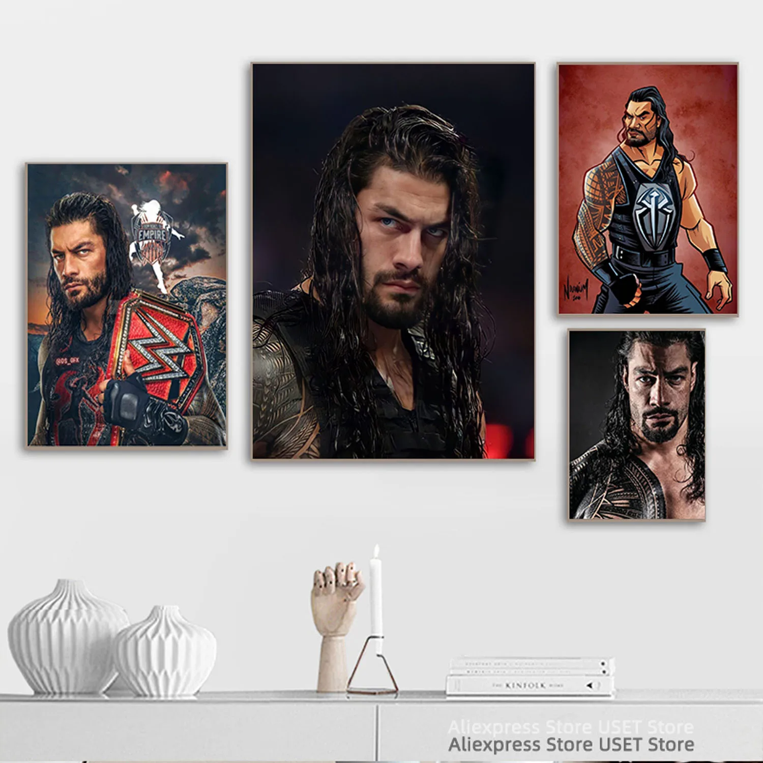 roman-reigns-Wrestling-Rugby-player-Canvas-Posters-and-Prints-Canvases ...