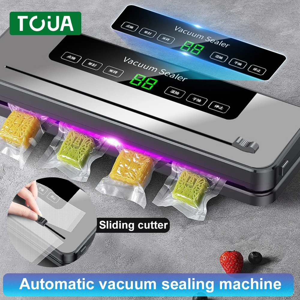 Electric-Vacuum-Sealer-Built-in-Cutter-Food-Vacuum-Sealer-Machine-Dry ...