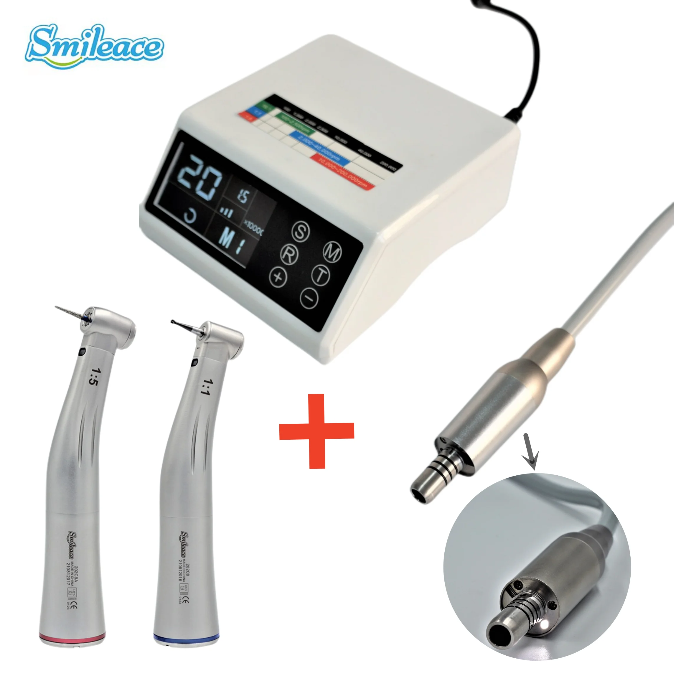 Dental LED Brushless MotorPortable Electric Micro Motor with 1:5 1:1 ...