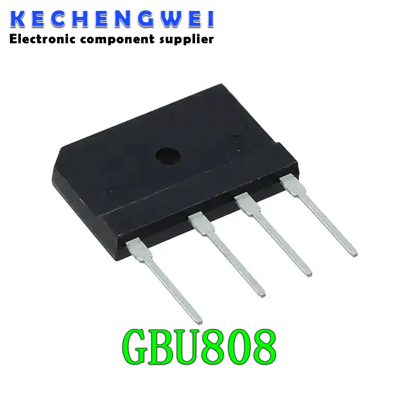 5 piezas GBU808 800V 8A diodo de potencia rectificador de puente ...