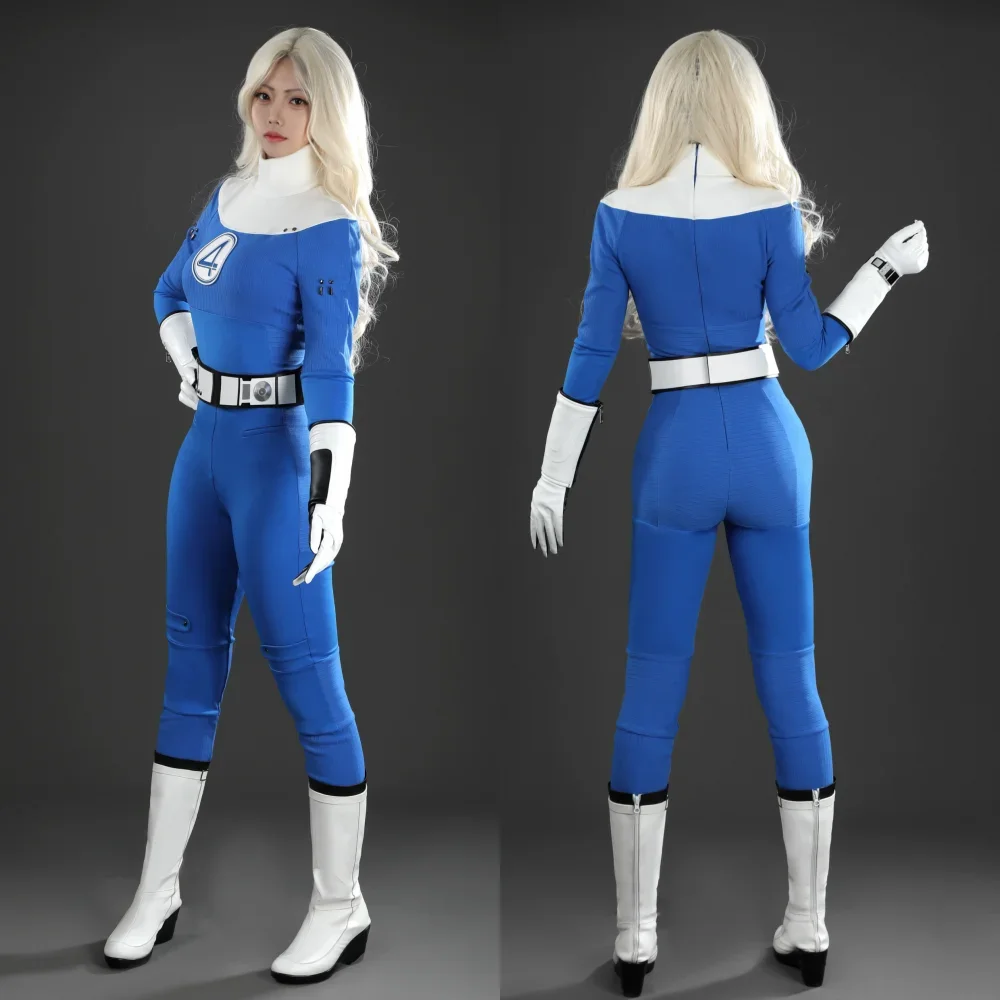 Disguise Invisible Woman Cosplay Susan Storm Costume Adult Blue ...