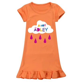 A FOR ADLEY Dresses Baby Girls 2024 Summer Nightdress Kids Princess ...
