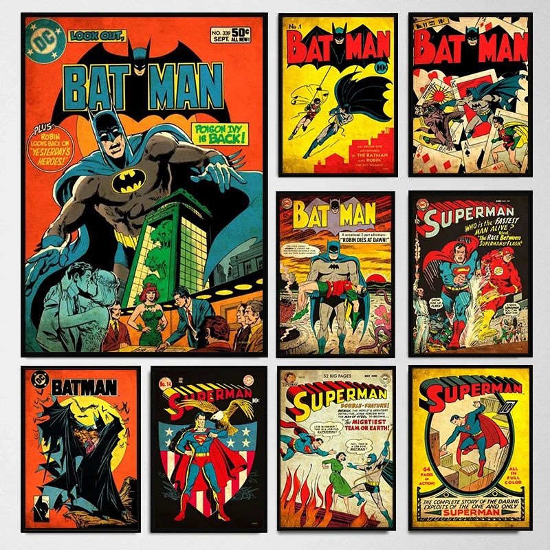 Batman And Robin Comic Poster