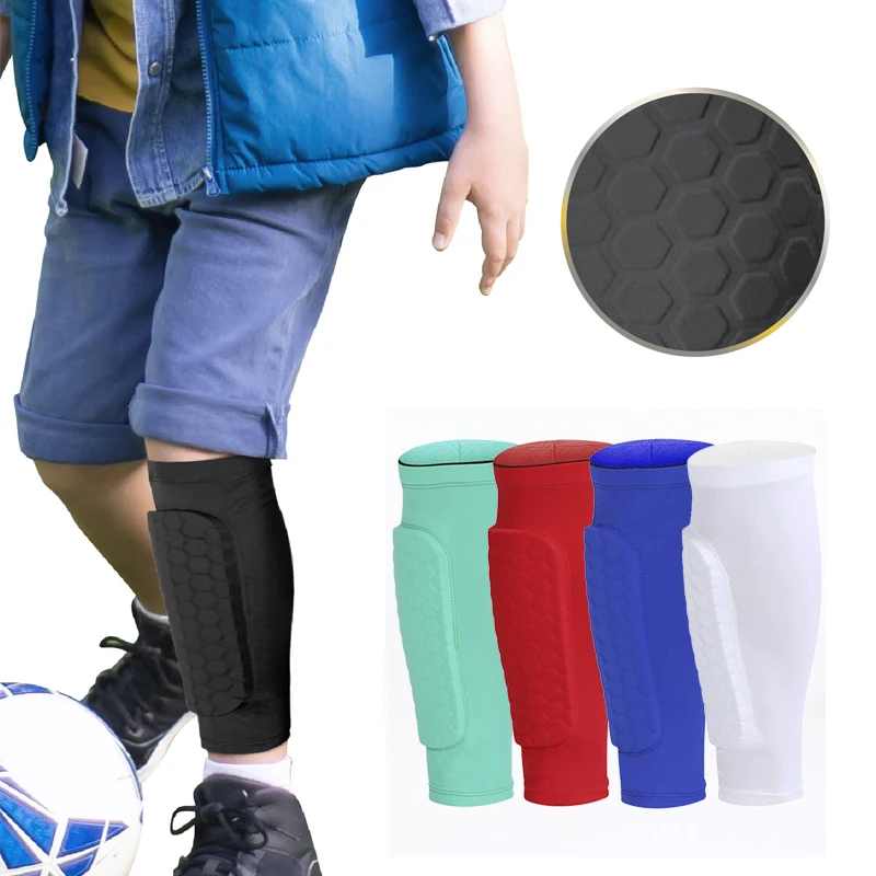 S-2XL-1-Pair-Teen-Kids-Football-Shin-Guard-Soccer-Anti-collision ...