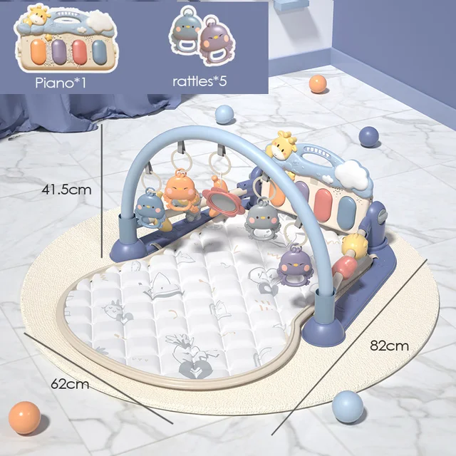 Baby Toys Musical Play Mats Piano Gym Newborn Toys Tummy Time Mat Baby ...