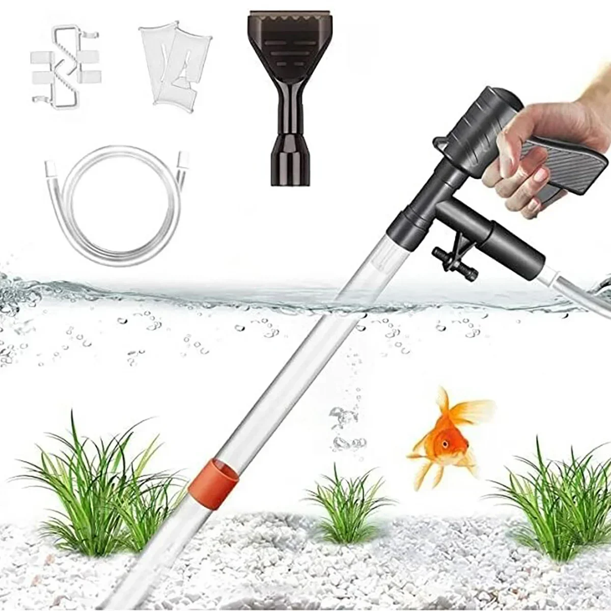 Manual-Water-Changer-Fish-Tank-Cleaning-Tool-Aquarium-Sand-Gravel ...