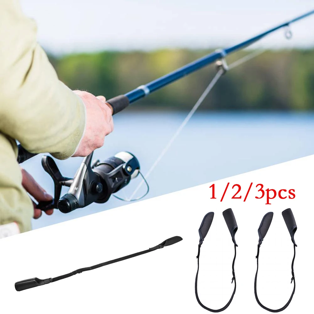 1/2/3pcs Fishing Rod Holder Strap Carp Fishing Rod Belt Protector Reel ...