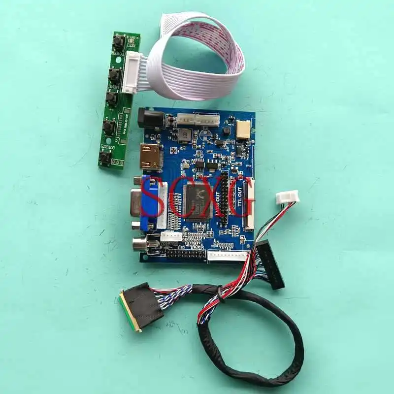 LCD Display Screen Controller Driver Board Fit N173FGE N173O6 L01/ L02 DIY Kit 1600*900 AV VGA ...