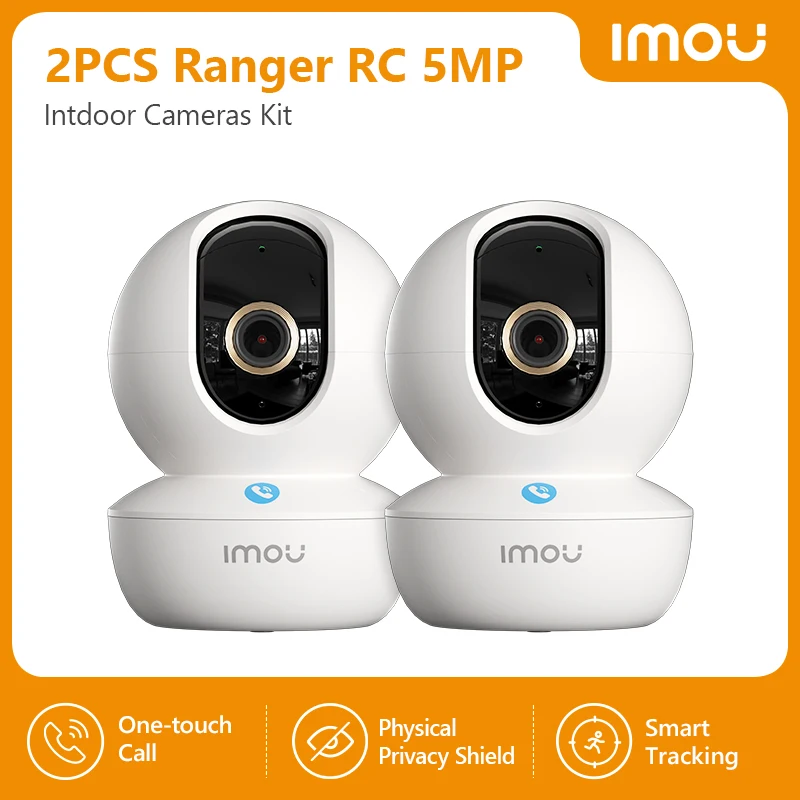 IMOU-2PCS-Ranger-RC-5MP-Set-One-touch-Call-Indoor-WiFi-Camera-Human ...