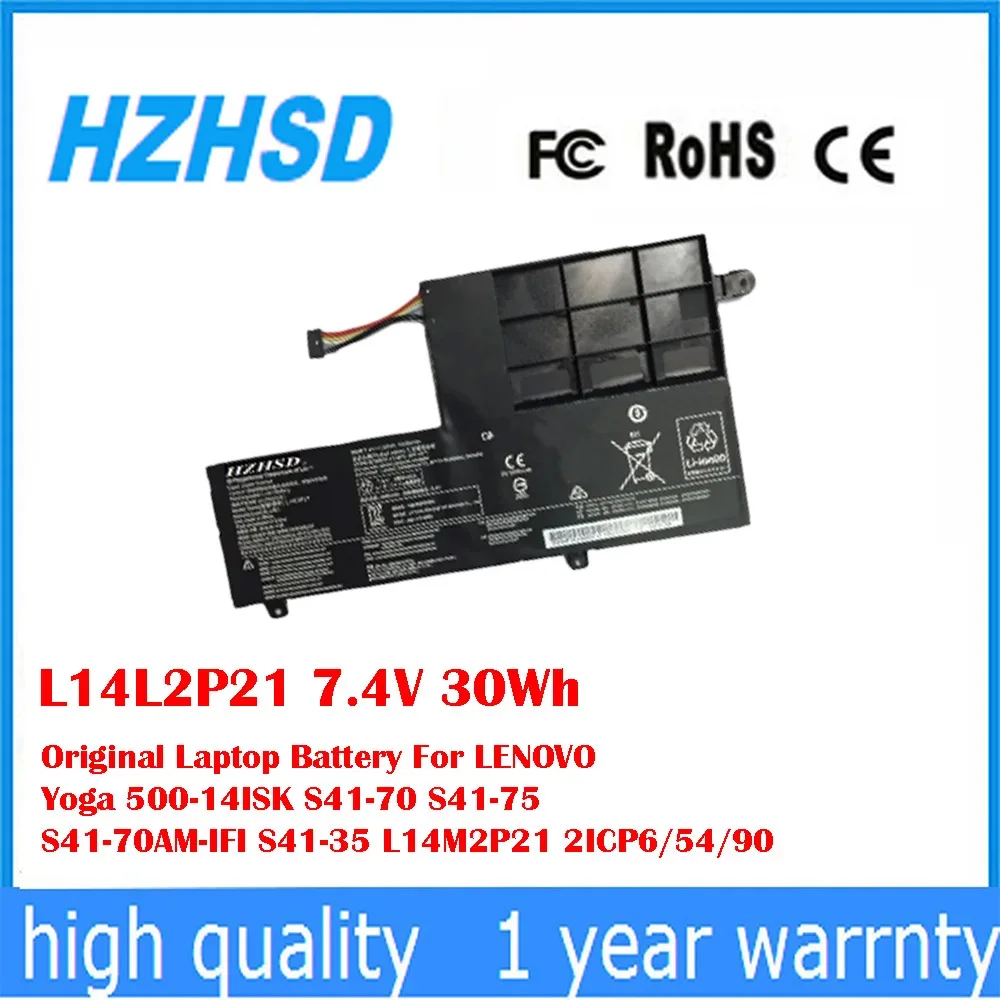 L14L2P21 7.4V 30Wh Original Laptop Battery For LENOVO Yoga 500-14ISK ...