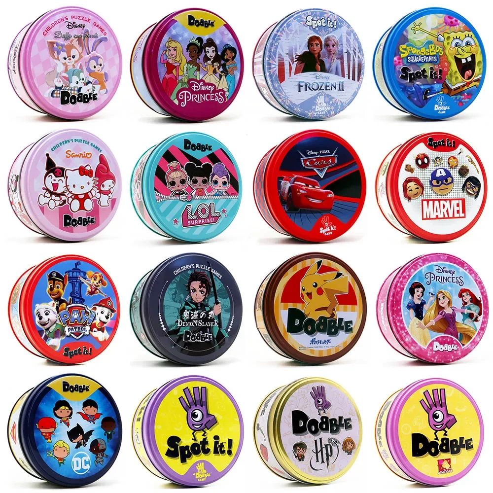 28-Styles-Double-juego-Cards-Spot-It-HP-pokemon-Pikachu-Dobble-Card ...