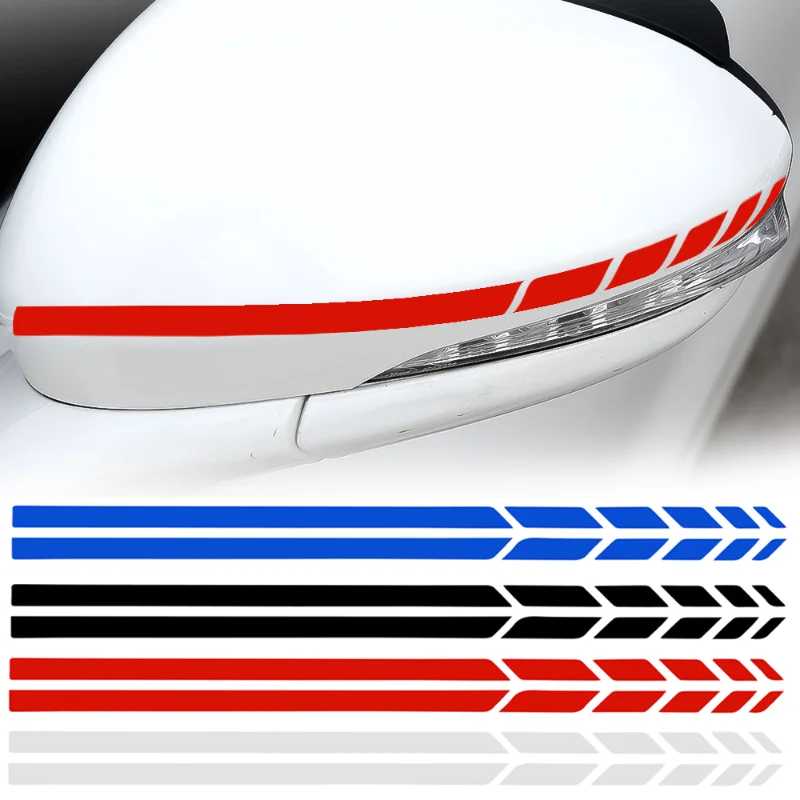 2pcs-Car-Rearview-Mirror-Racing-Stripe-Stickers-Viny-Waterproof-Auto ...
