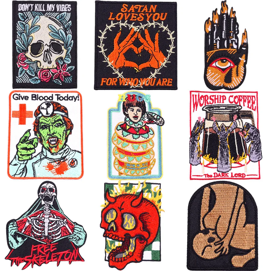 Gothic-Style-Embroidered-Patches-DIY-Personality-Hole-breaking-Clothes ...