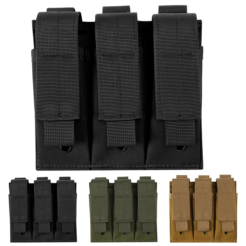 9mm Magazine Pouch Single Double Mag Bag Outdoor Molle Open-Top ...