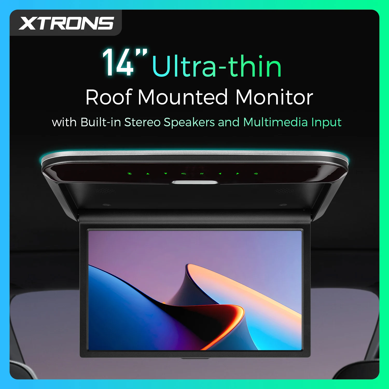 XTRONS-Monitor-de-techo-para-coche-pantalla-HD-TFT-Digital-Compatible ...