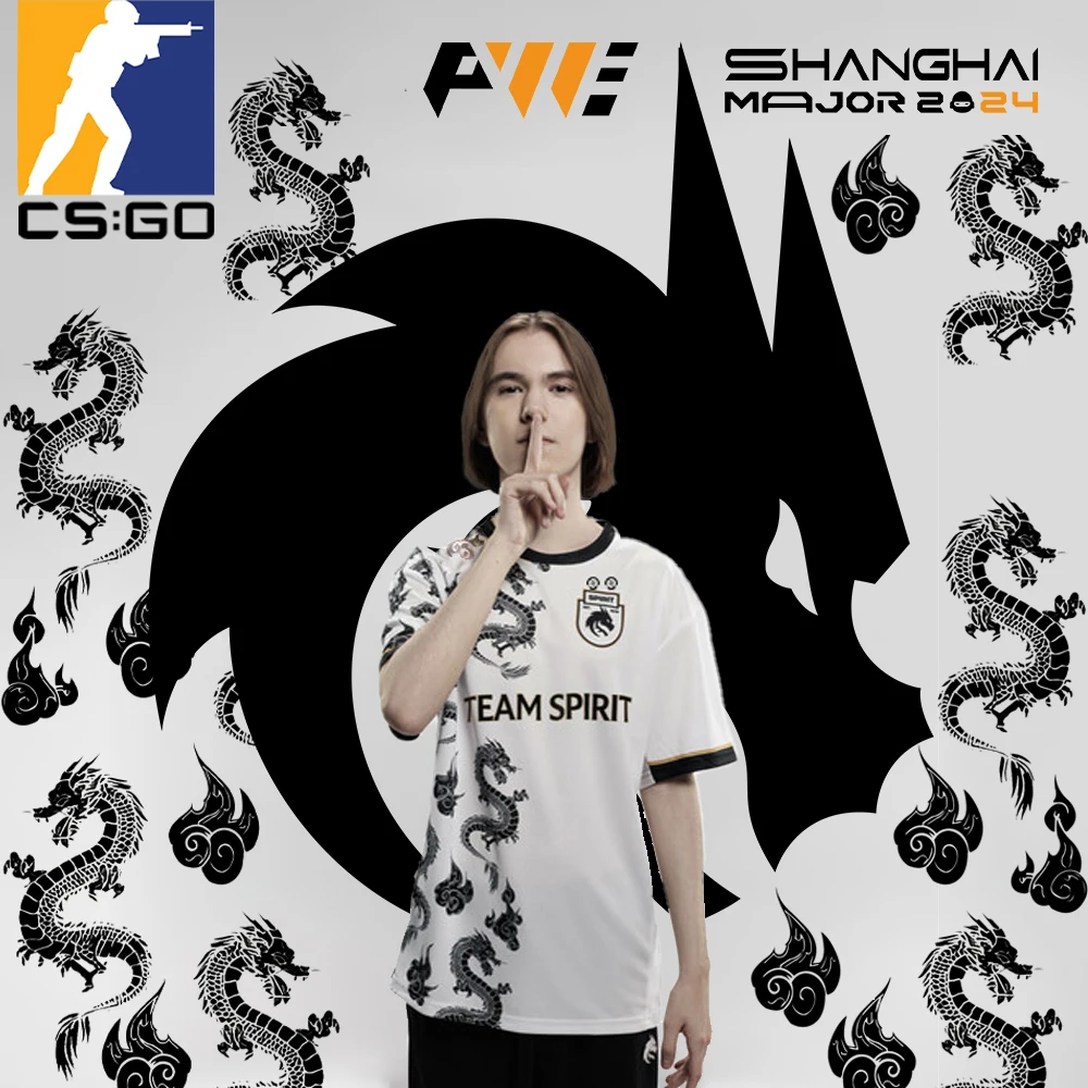 New Team Spirit Jerseys Fashion T-Shirt Game Esports Player Uniforms ...