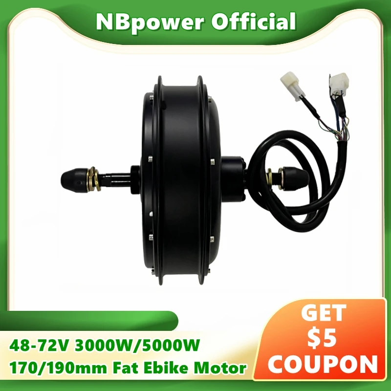 Nb-power-170mm-190mm-48-72v-3000w-5000w-fettes-Fahrrad-b-rstenloser ...