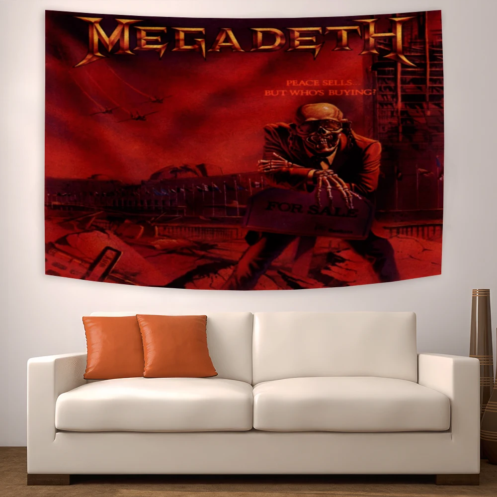Vintage-Megadeths-Heavy-Metal-Rock-Band-Tapestry-Art-Decoration-Room ...
