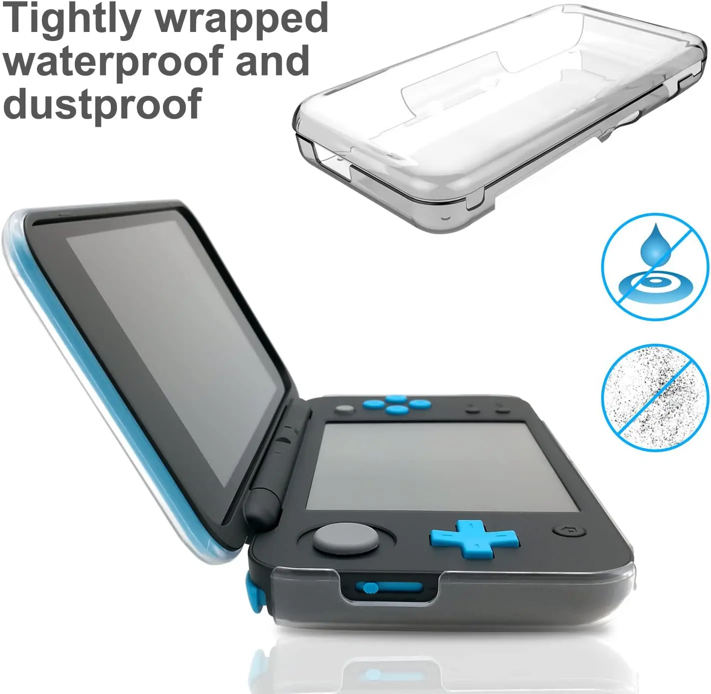 Groupe 1-Ensemble'étuis de protection pour le nouveau 2DS XL, coque ...