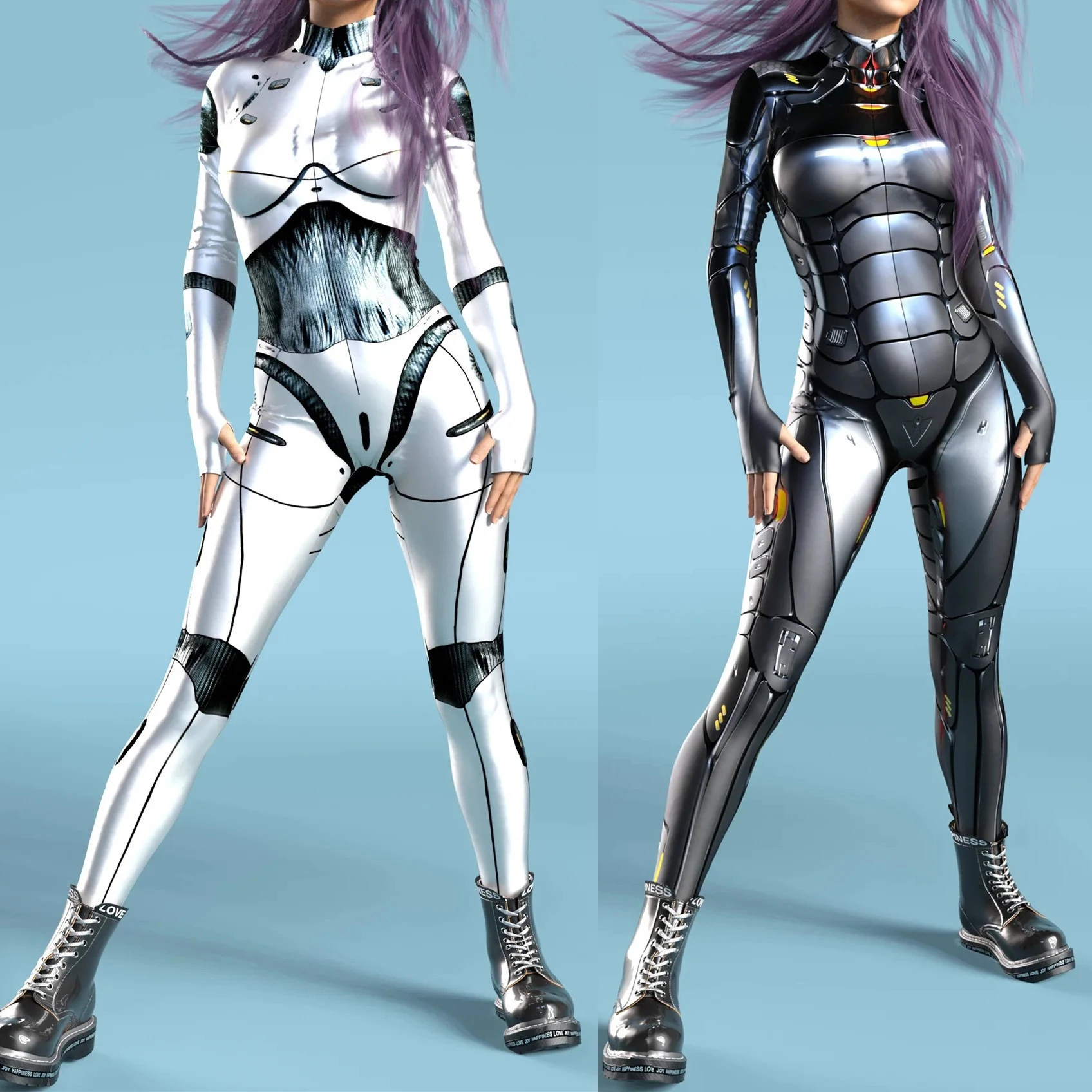 Women-Sexy-Cool-Zentai-Suit-Mechanical-Armor-Jumpsuit-Cosplay-Bodysuit-Robot-Costume-Xmas-New ...