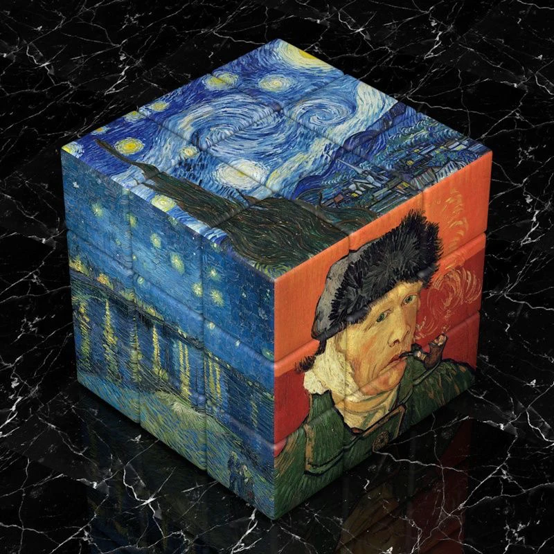 Van-Gogh-Sunflower-Starry-Sky-Third-Order-Magic-Cubes-Children-s-Oil ...