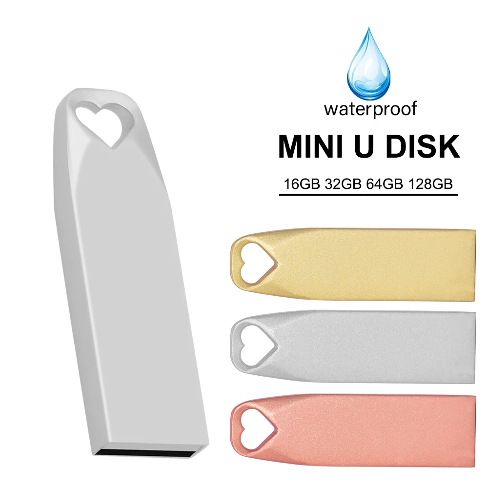 Metal-Love-Heart-Shaped-Key-Usb-Flash-Drive-Pendrive-Pen-Drive-4gb-16gb ...
