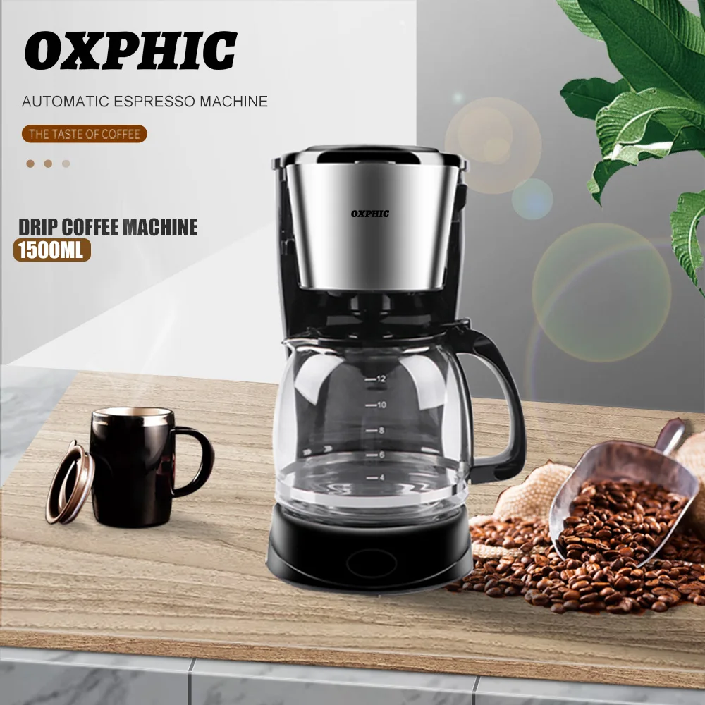 OXPHIC Instant Coffee Maker electric American Coffee Machine Drip ...