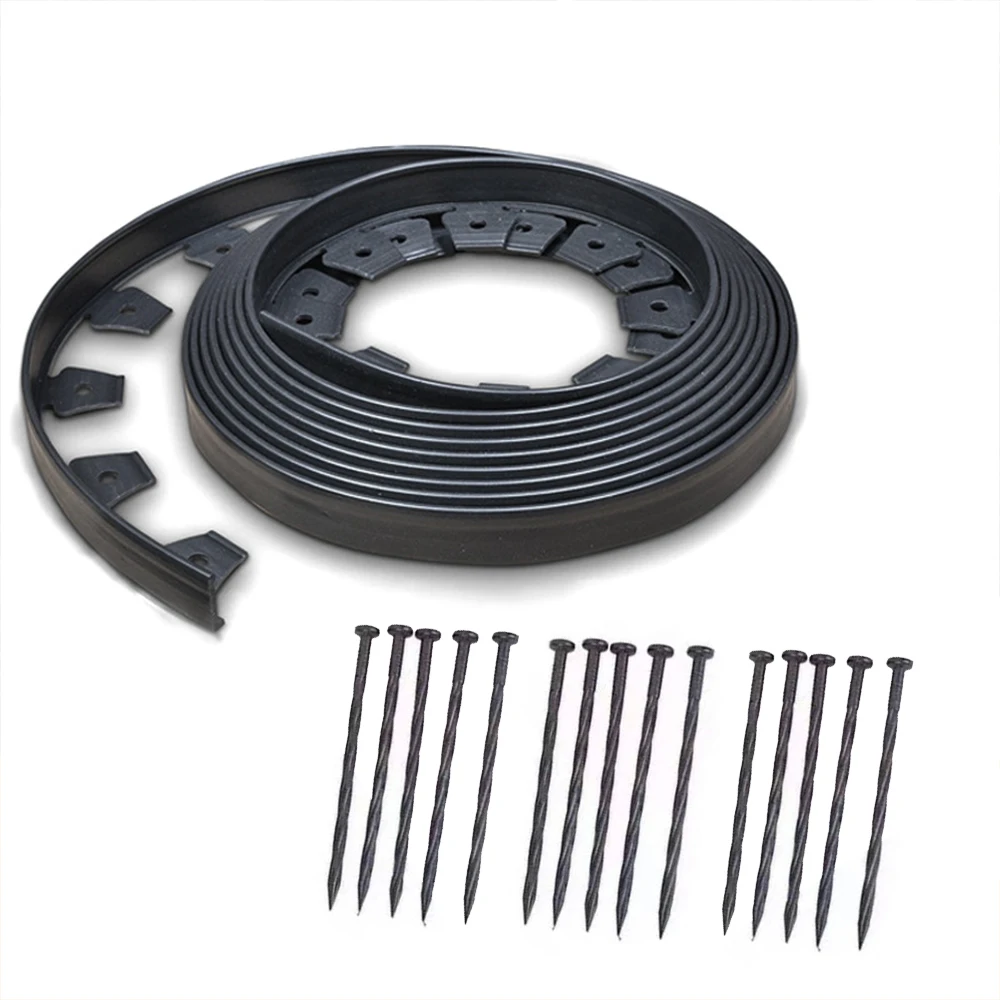 Lawn-Landscape-Edging-Kit-Fence-Belt-Border-Garden-Edging-Stone-Path ...