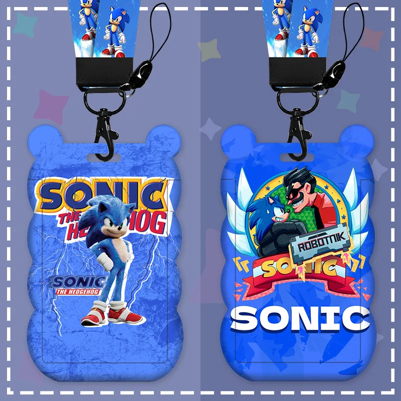 Sonic-The-Hedgehog-ID-Card-Holders-Anime-Game-Long-Lanyard-Bank-Card ...