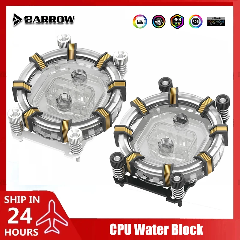 Barrow AM4 AM5 CPU Water Block For AM3 AMD All Platform, 5V ARGB CPU ...