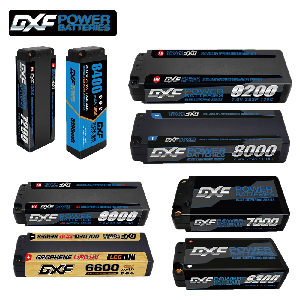 DXF-2S-Lipo-Battery-7-4V-7-6V-6300mAh-8000mAh-9200mAh-5200mAh-7200mAh ...