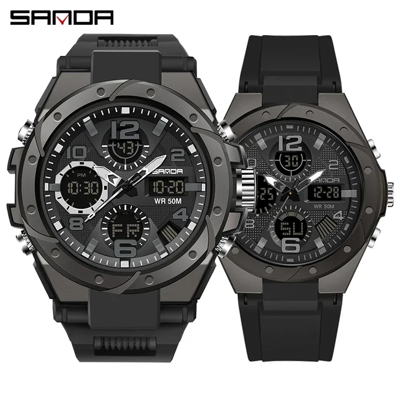 SANDA-2022-Fashion-Digital-Watch-for-Men-Women-Couple-Wristwatches ...