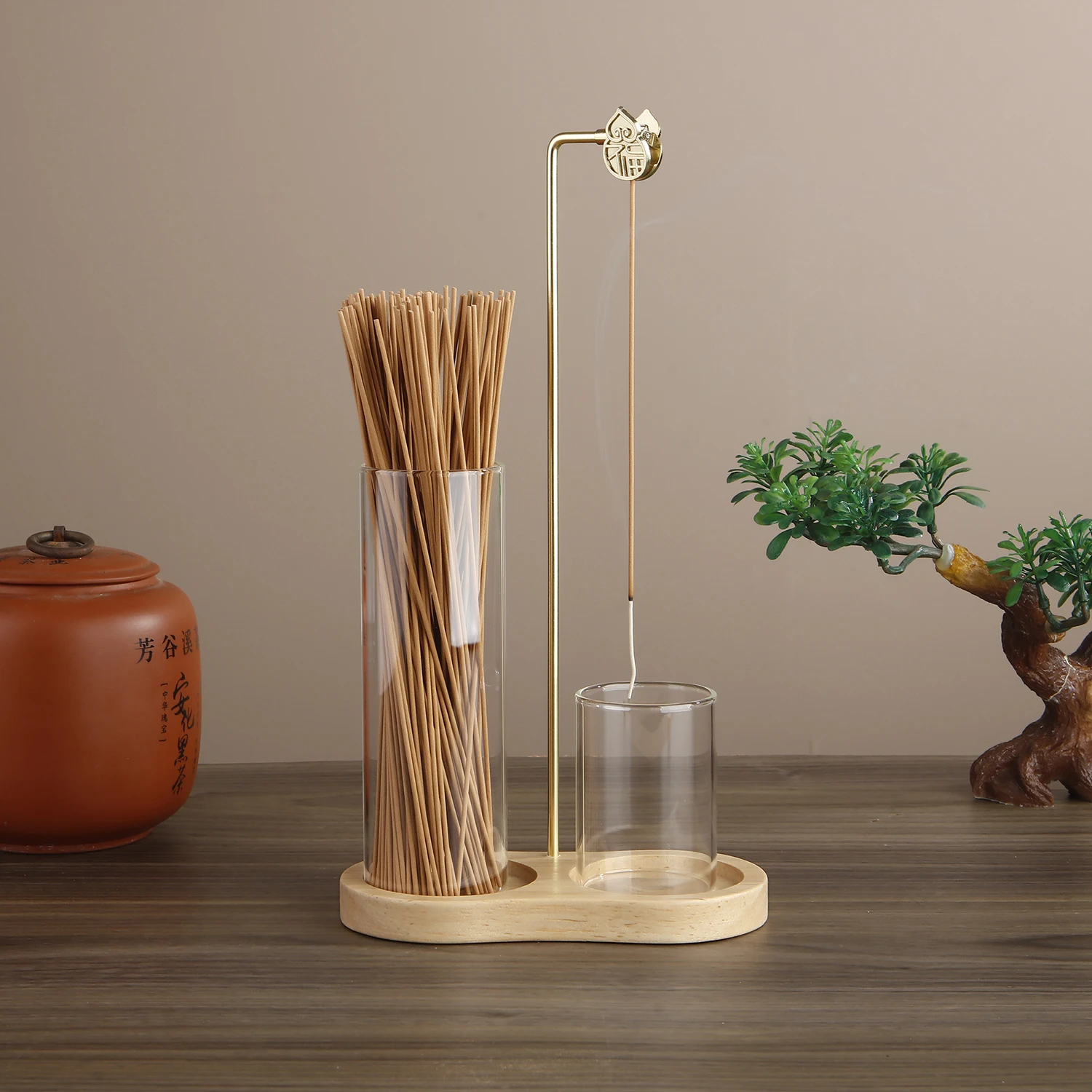 Glass Incense Holder for Sticks Anti-Ash Flying Incense Burne with ...