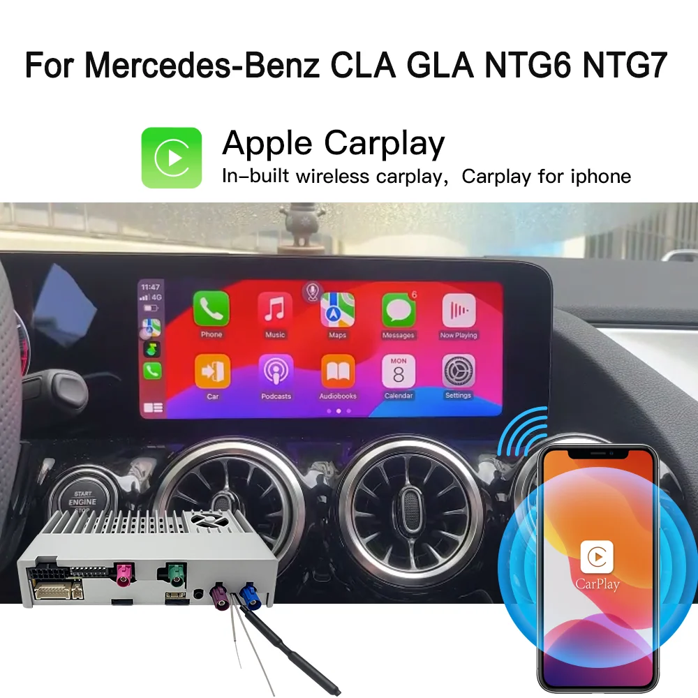 Hualingan-android13-8-128GB-CarPlay-adapter-for-Mercedes-Benz-CLA-GLA ...