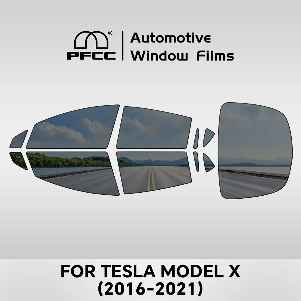PFCC Pre-cut Car Window Privacy Tint Film For Tesla Model X 2016-2021 ...