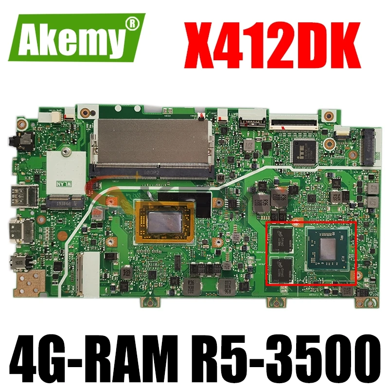X412DK Mainboard สำหรับ ASUS Vivobook X412DK A412D F412D X412D แล็ปท็อป ...