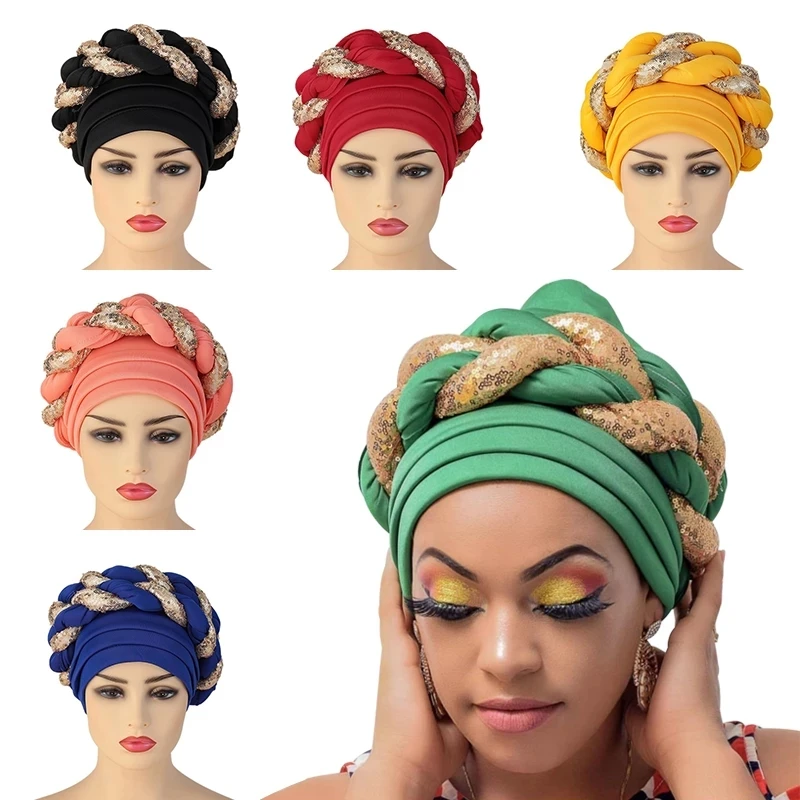 African Accessories Women | Scarf Hijabs Turbans | African Women Hat ...